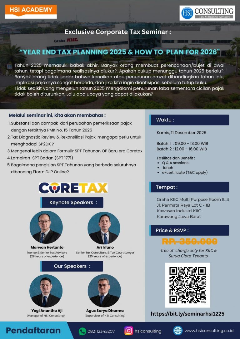 YEAR END TAX PLANNING 2025 & HOW TO PLAN FOR 2026 - HSI Consulting